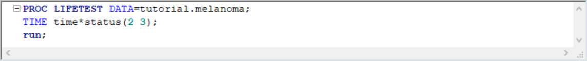 Survival Analysis with SAS PROC LIFETEST