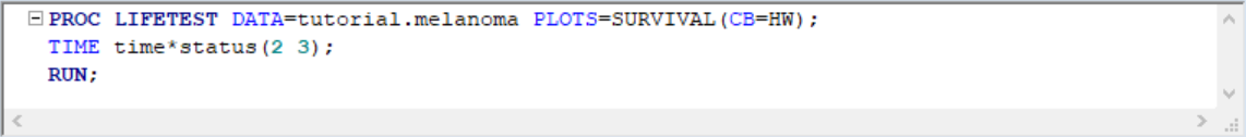 Survival Analysis with SAS PROC LIFETEST